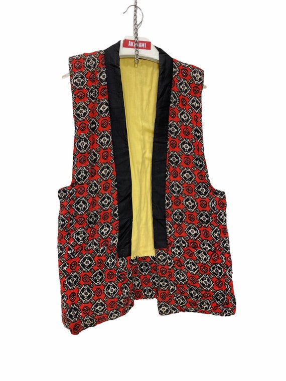 Made in Japan Vintage Hanten Rayon Vest Jacket Paddin… - Gem