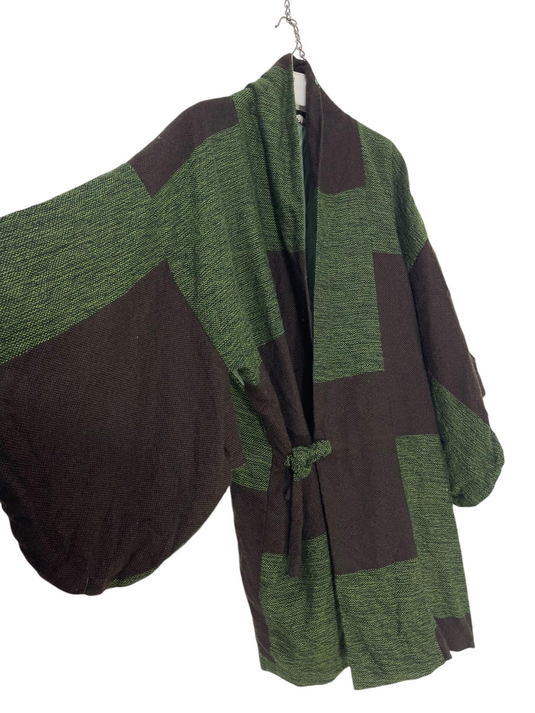 Vintage Haori Wool Blanket Kimono Ties Kimono Robe Light Jacket ...