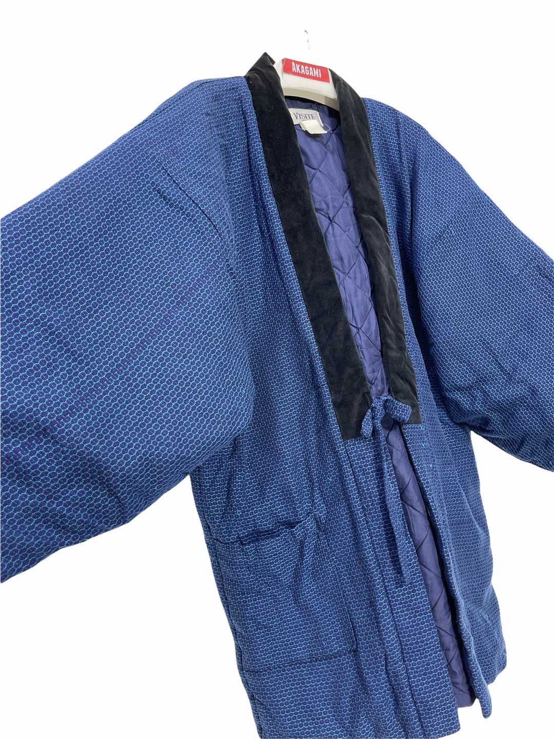 Made in Japan Vintage Hanten Jacket Padding Wadded Full Brocade ...