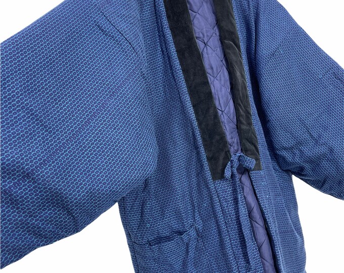 Made in Japan Vintage Hanten Jacket Padding Wadded Full Brocade ...