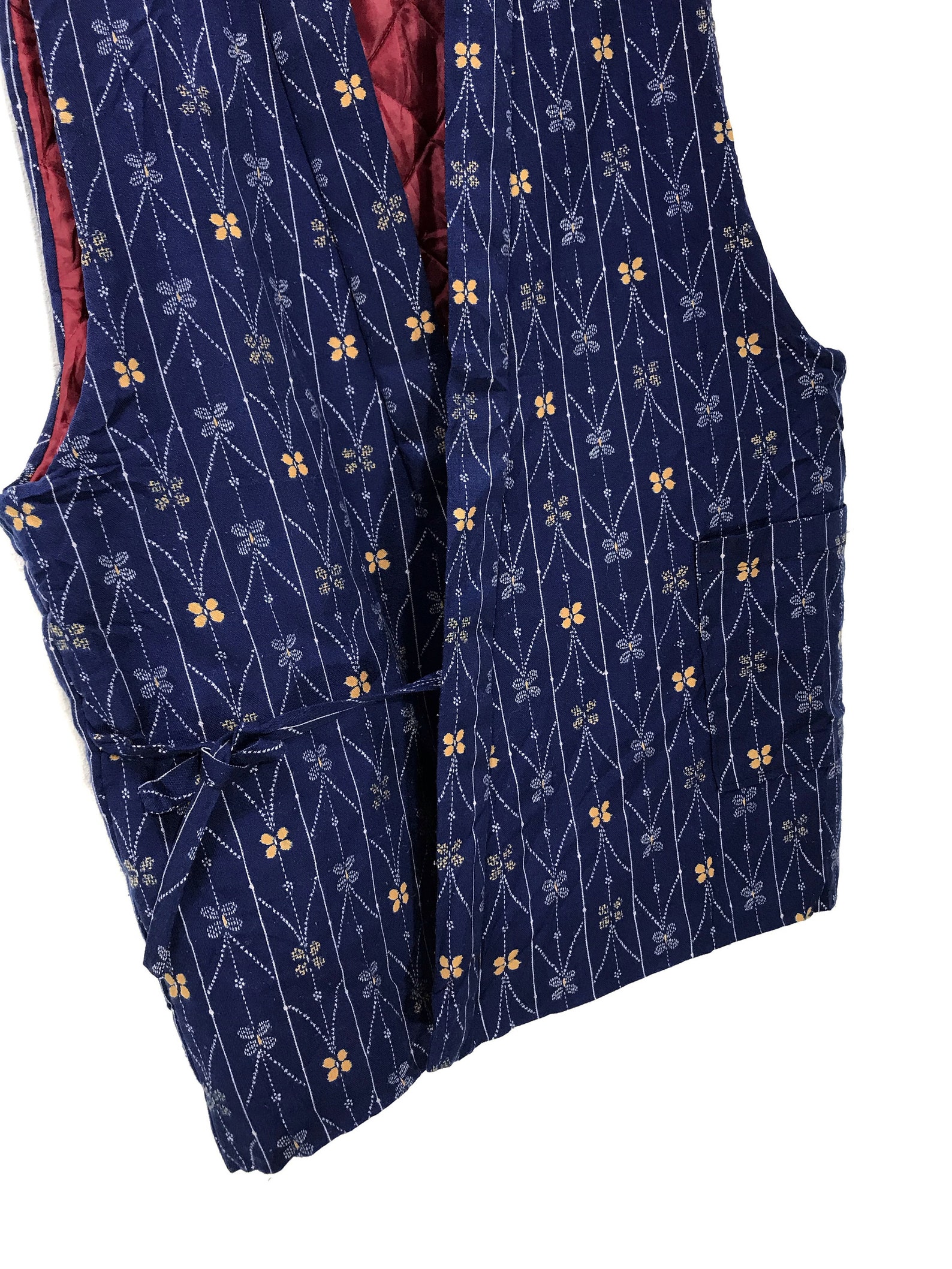 Buy Made in Japan Vintage Hanten Vest Acrylic Jacket Padding Online in ...