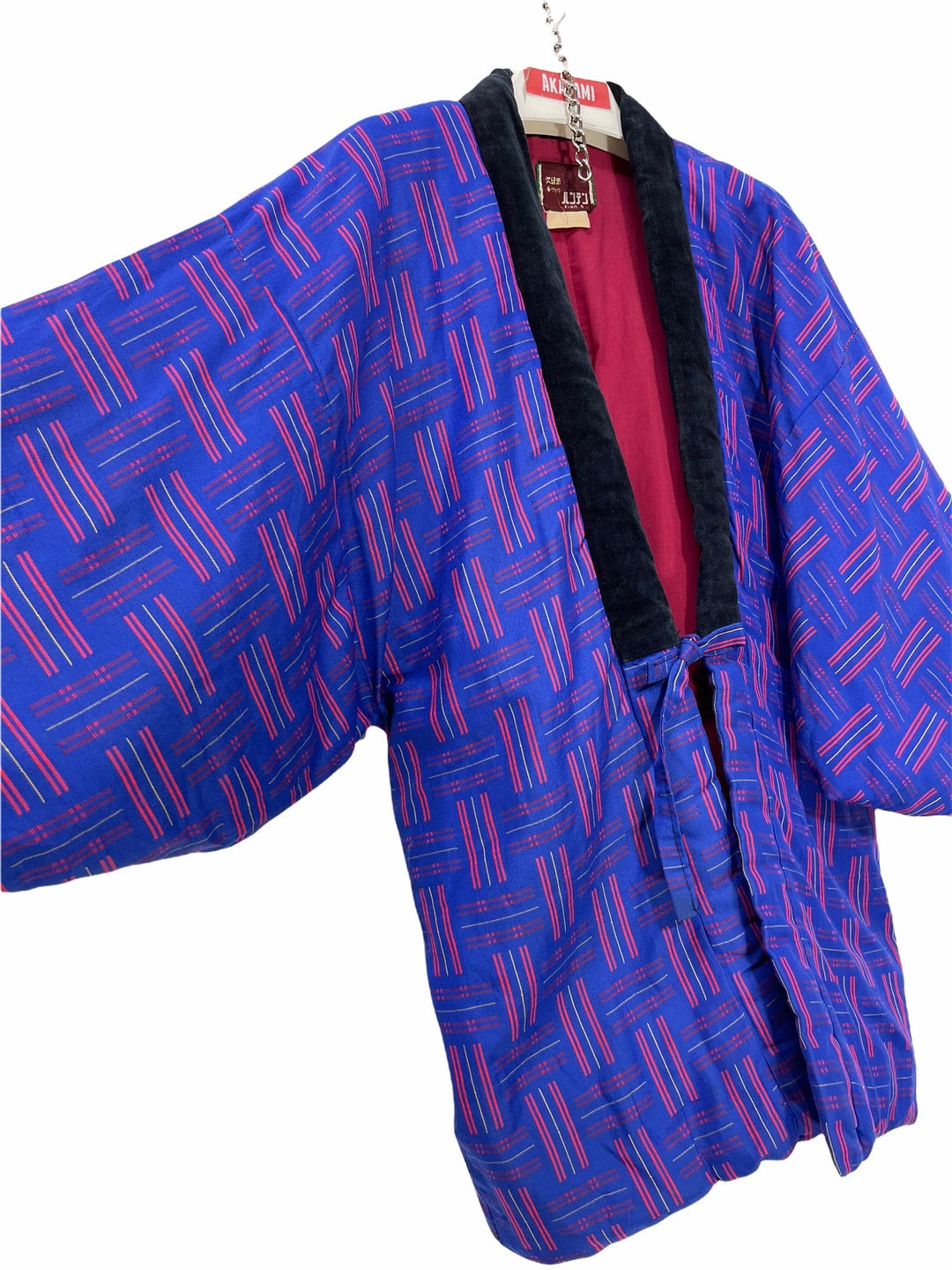 Made in Japan Vintage Hanten Jacket Padding Wadded Full Pattern ...