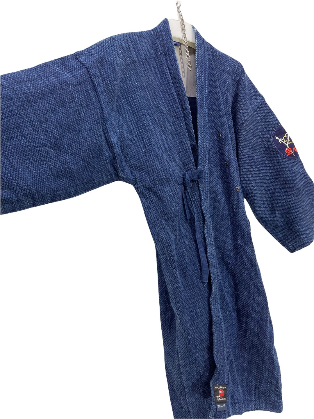 Made in Japan Vintage Kendo Jacket Indigo Blue Woven Cotton Beauty ...