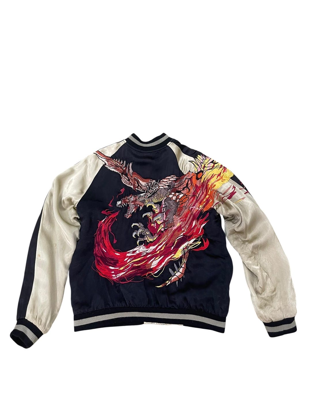 Rare Reversible Monster Hunter Capcom Sukajan Rayon 5th Aniversary ...