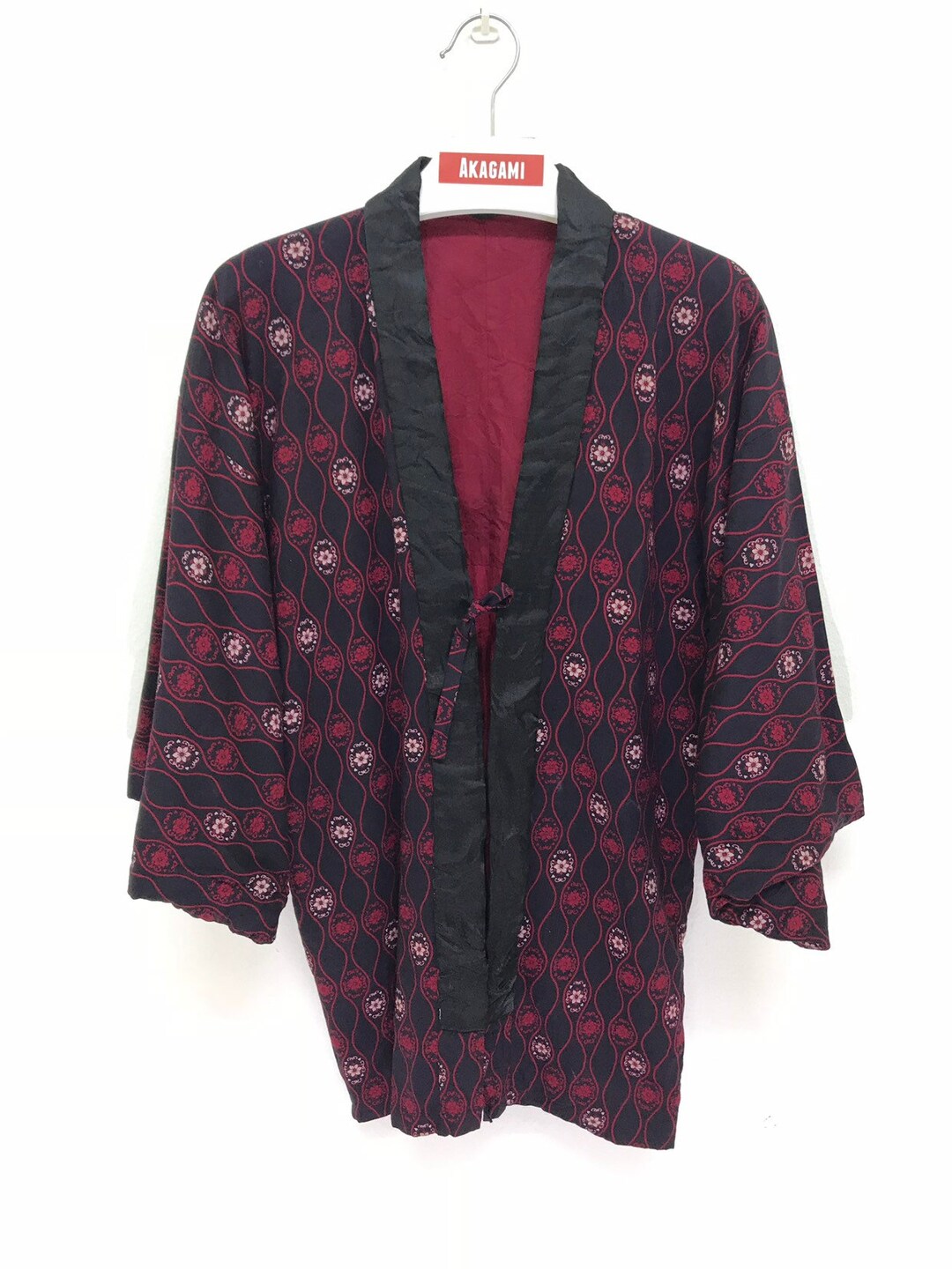 Made in Japan Vintage Haori Fullprinted Asian Florals Light Jacket ...