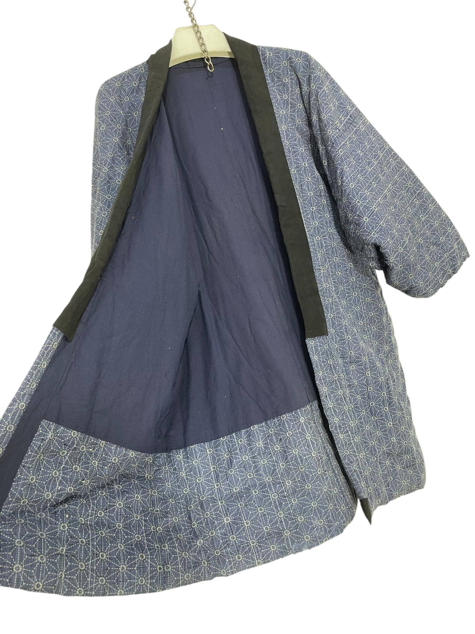 Vintage Showa Hanten Jacket Padded Wadded Sashiko Japanese Pattern ...