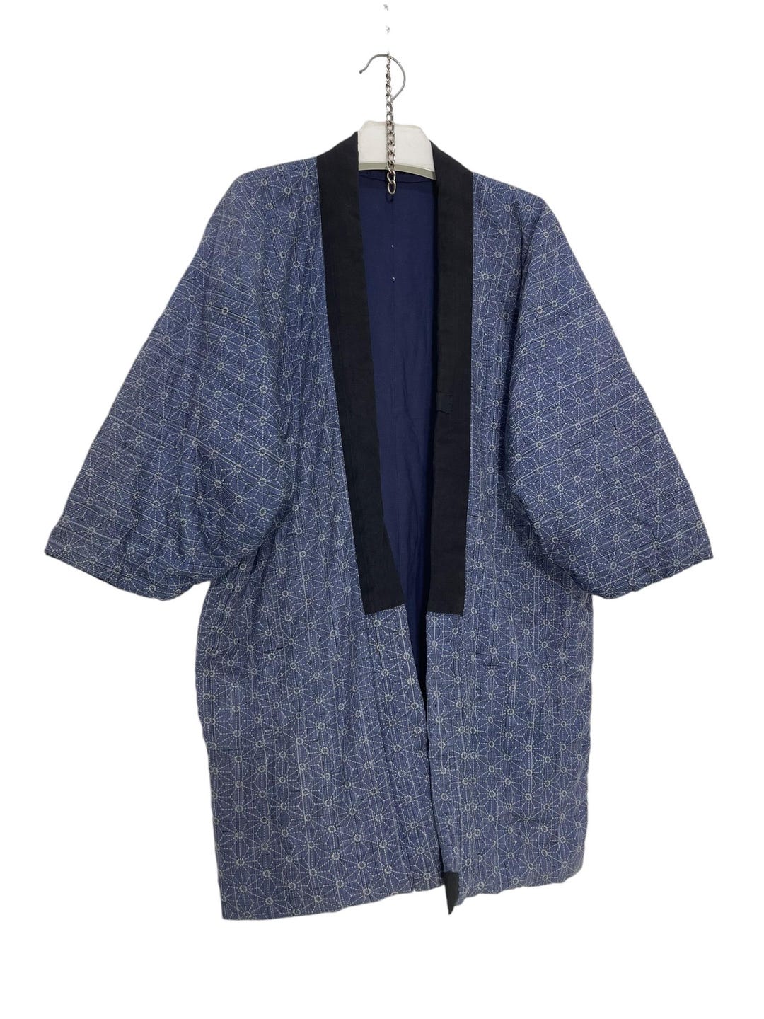 Vintage Showa Hanten Jacket Padded Wadded Sashiko Japanese Pattern ...