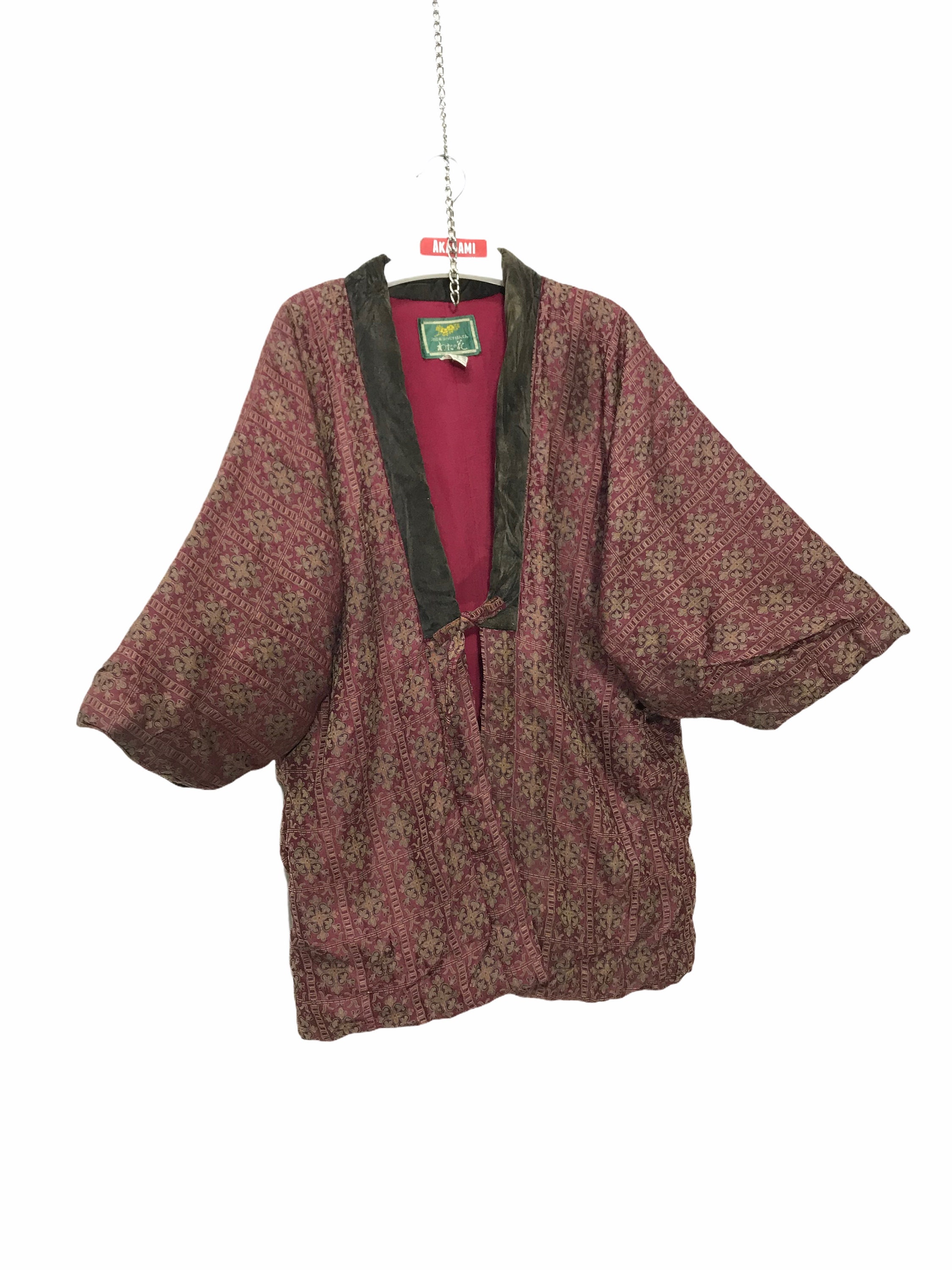 Made in Japan Vintage Hanten Jacket Padding Wadded Full Tapestry ...