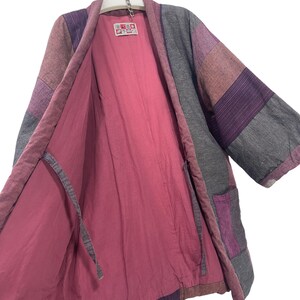 Made in Japan Vintage Hanten Jacket Padding Wadded Multicolour Hagi ...