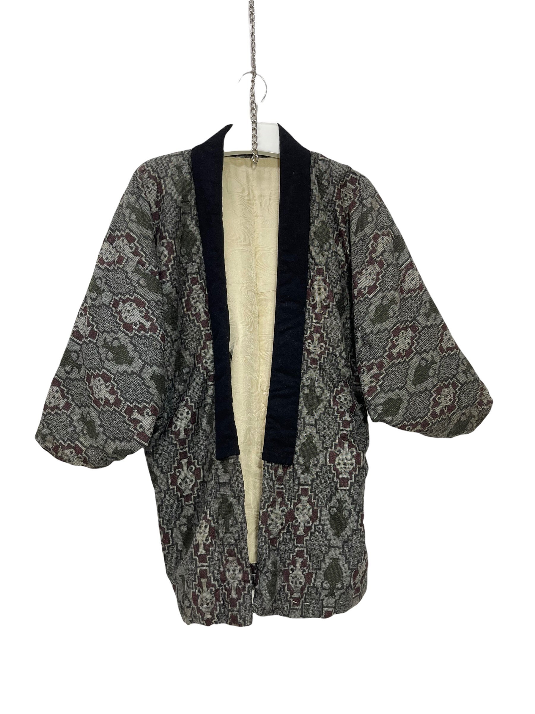 Made in Japan Vintage Hanten Jacket Padding Wadded Full Pattern ...