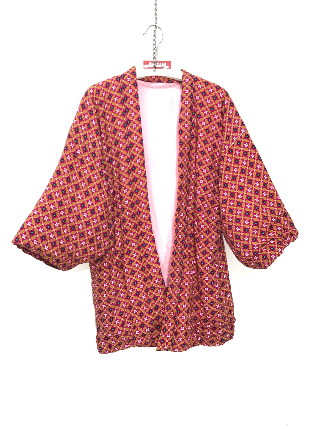 Made in Japan Vintage Hanten Jacket Padding Wadded Full Patterns No ...