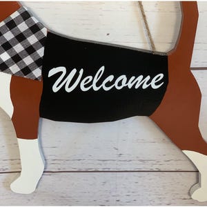 Beagle Wood Door Hanger Welcome Sign - Hunting Dog - Etsy