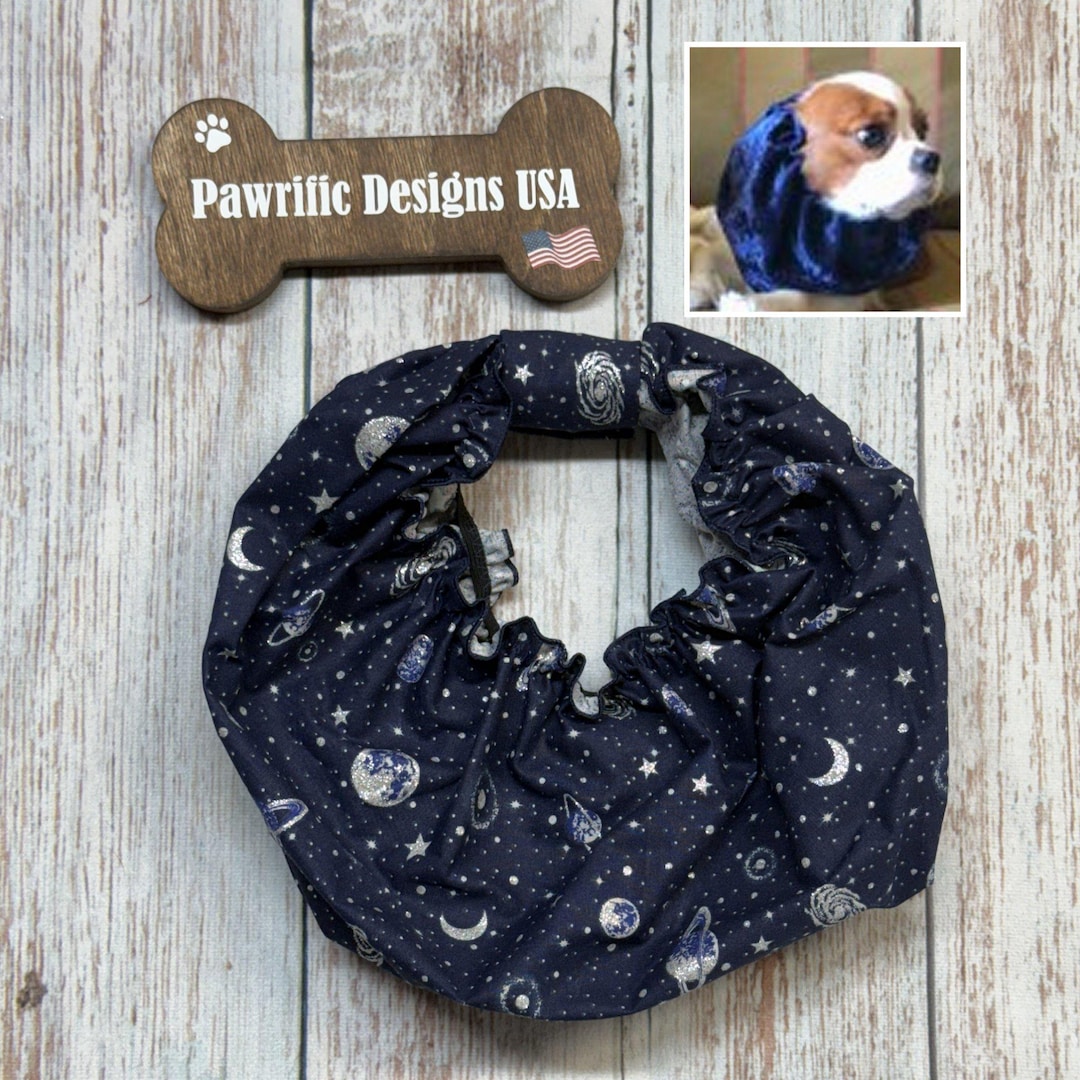 Outer Space Waterproof Dog Snood: Ear Cover for Cavalier Spaniels - Etsy