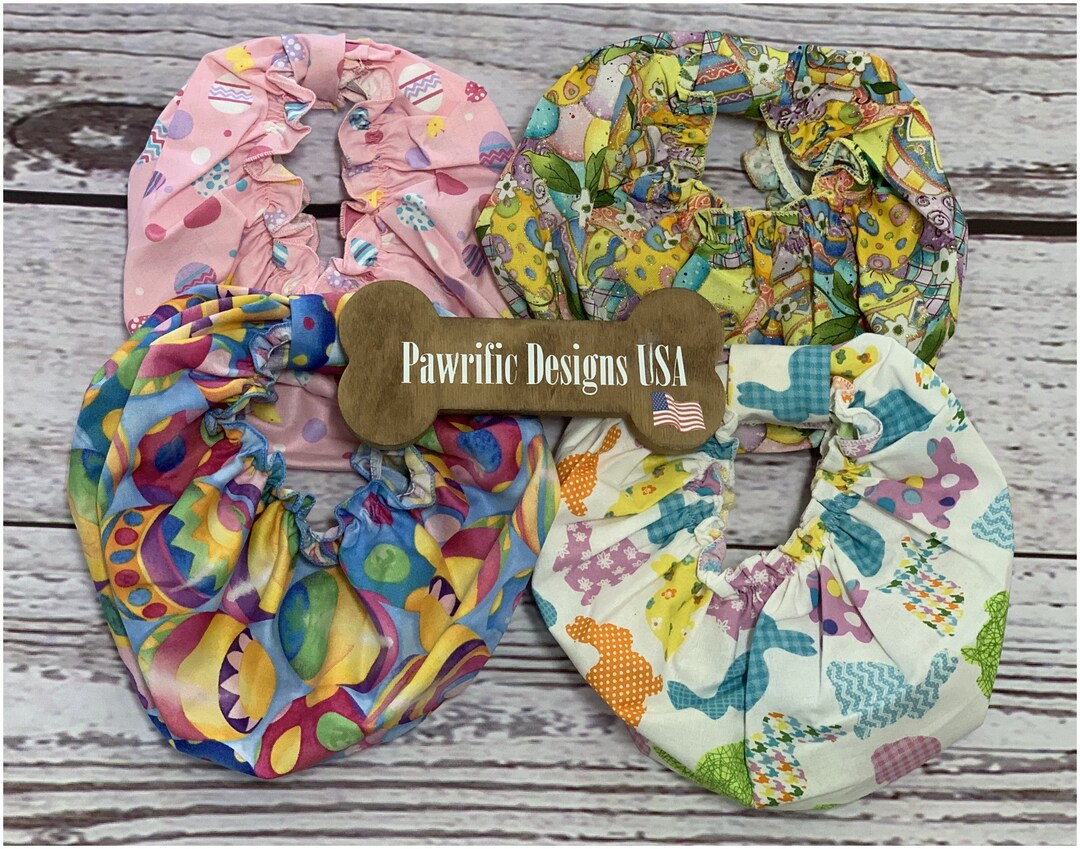 Dog Snood Easter Fabric Prints, Cavalier King Charles Spaniel Ear ...