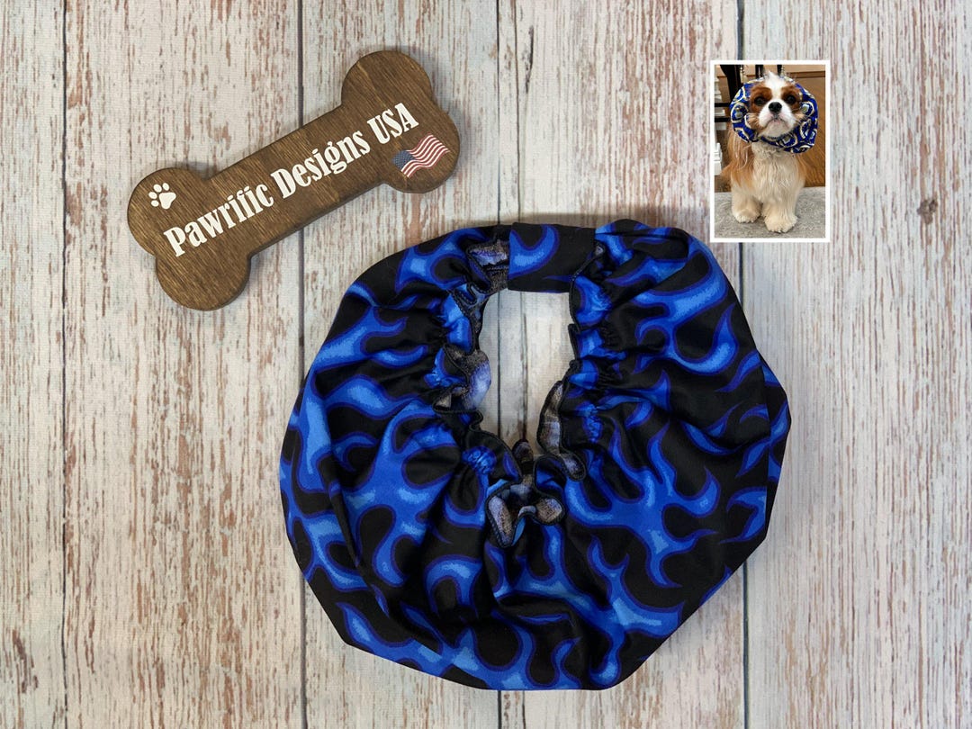 Blue Flame Dog Snood: Cavalier King Charles Ear Protector, Medium - Etsy