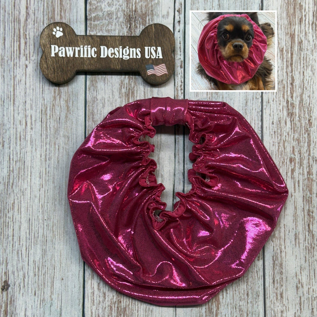 Specialty Dog Snood: Pink Lycra Ear Protector for Poodles & Cavaliers ...