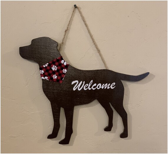 Chocolate Labrador Retriever Wood Door Hanger Sign Labrador - Etsy