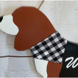 Beagle Wood Door Hanger Welcome Sign - Hunting Dog - Etsy