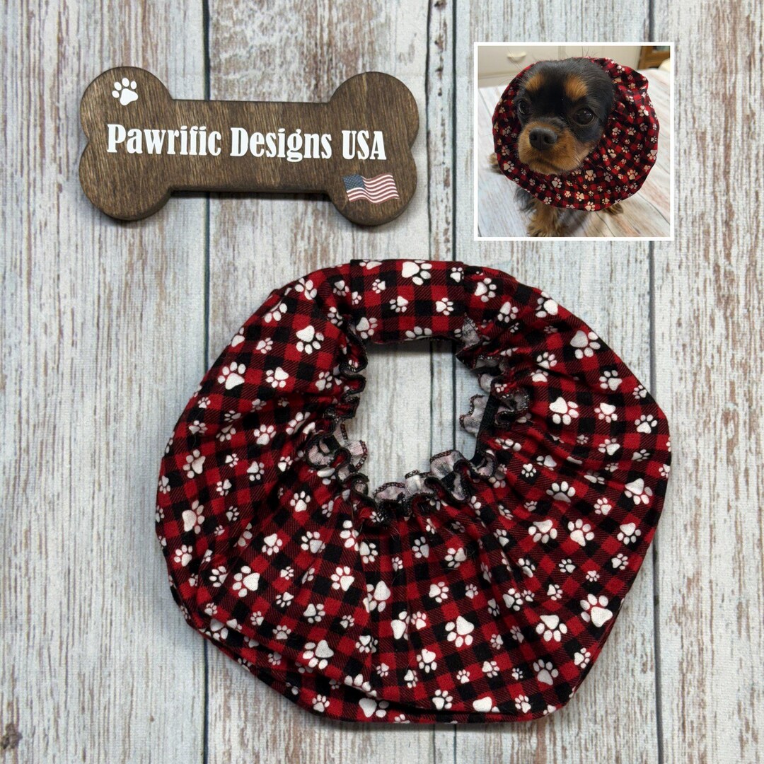 Cozy Flannel Dog Snood: Cavalier King Charles Spaniels Ear Cover - Etsy