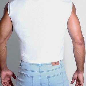 Men's Classic Comfy Oversized Cropped Sleeveless Tank - Etsy