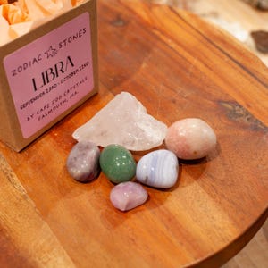 Libra Zodiac Stone Set, Crystals for Libra, Zodiac Stones, Crystal Gift ...