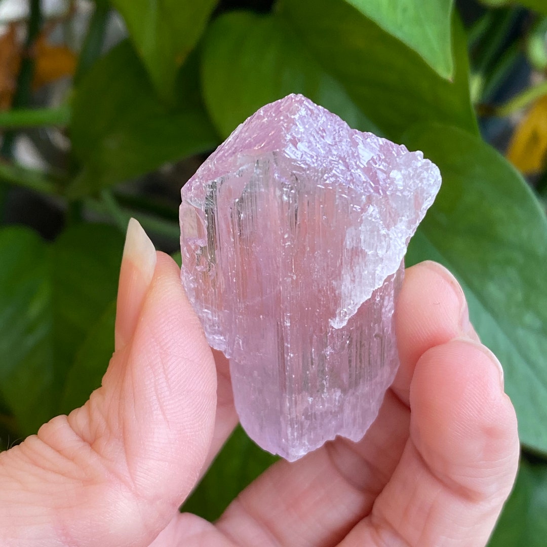 Kunzite Crystal, Kunzite Specimen, Self Healed, Etched, Kunzite Gem ...