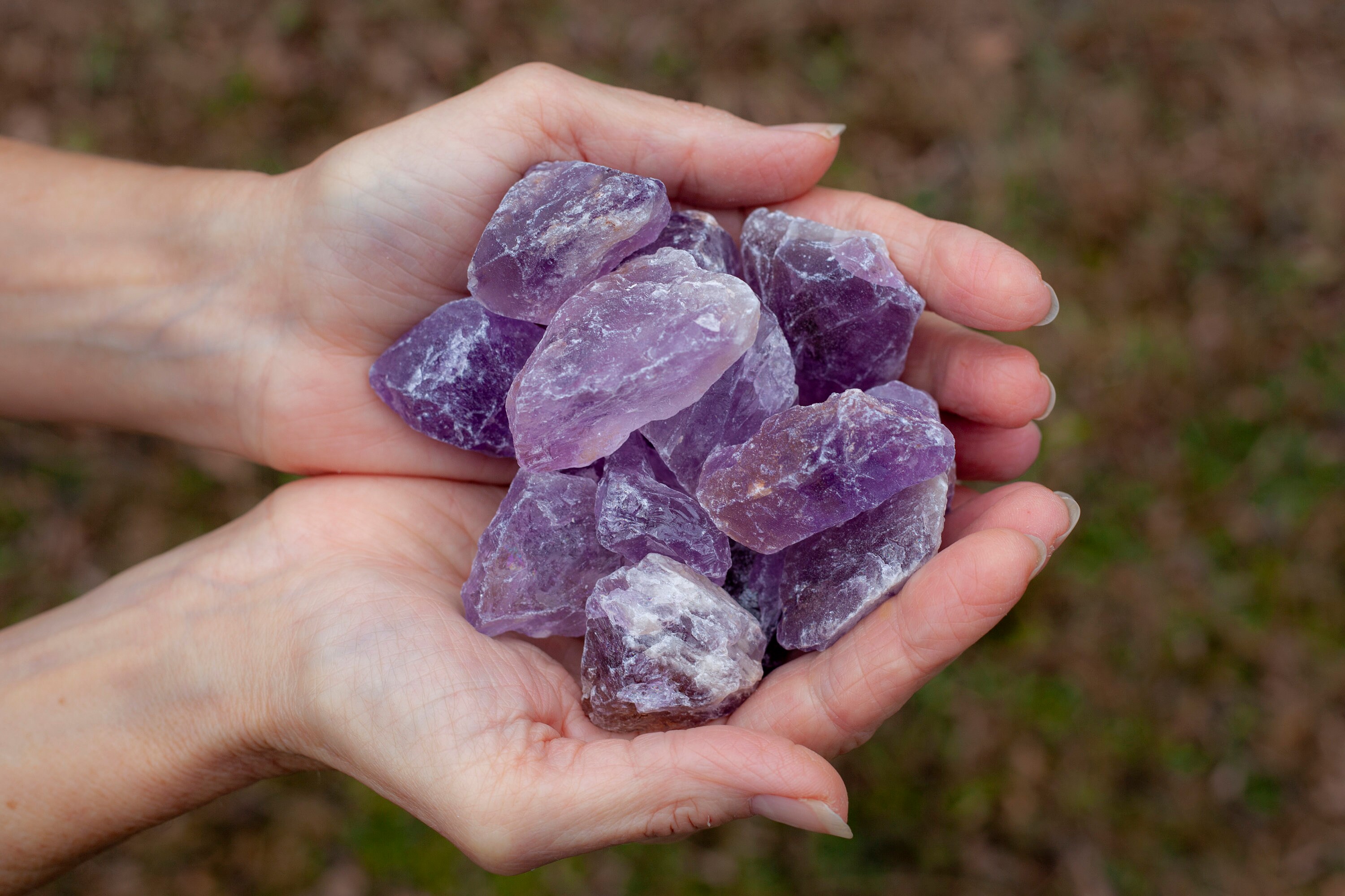 Raw Lilac Amethyst Crystal. 1in Large Rough Amethyst Stone | Etsy