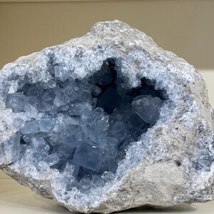 Large Celestite Geode, Celestite Crystal, Large Celestite, Sky Blue ...