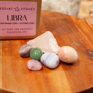 Libra Zodiac Stone Set, Crystals for Libra, Zodiac Stones, Crystal Gift ...