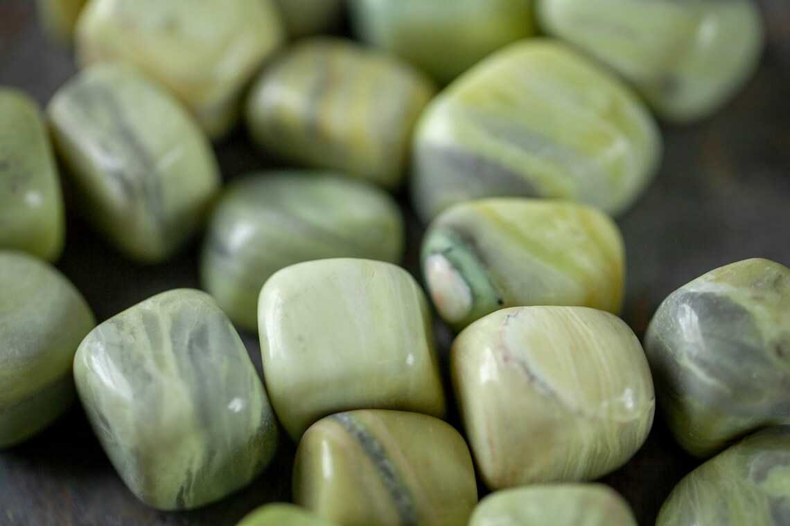 Infinite Stone, Tumbled Green Infinite Stones for Earth Spirits ...
