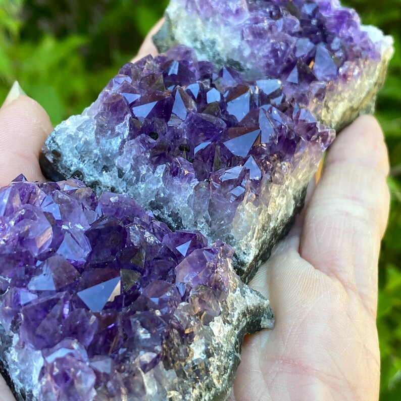 Amethyst Cluster, Grade A, Dark Purple Amethyst Cluster, High Quality ...