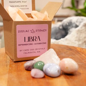 Libra Zodiac Stone Set, Crystals for Libra, Zodiac Stones, Crystal Gift ...
