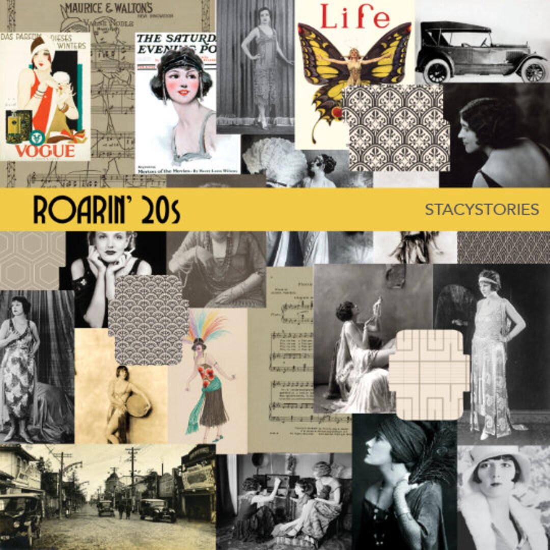 Roarin' 20s Vintage Digital Kit for Junk Journals and Scrapbooking - Etsy