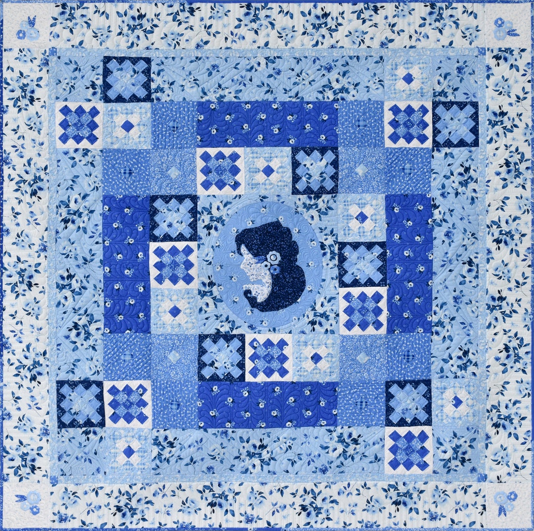 Cameo Quilt Pattern, Modern Traditional Heirloom, Applique, Instant ...