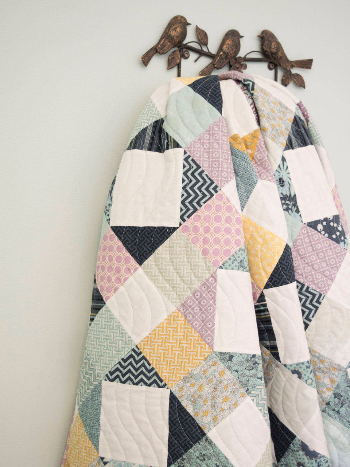 Modern Quilt Pattern, PDF Instant Download! Crystal & Gem Quilt Pattern ...