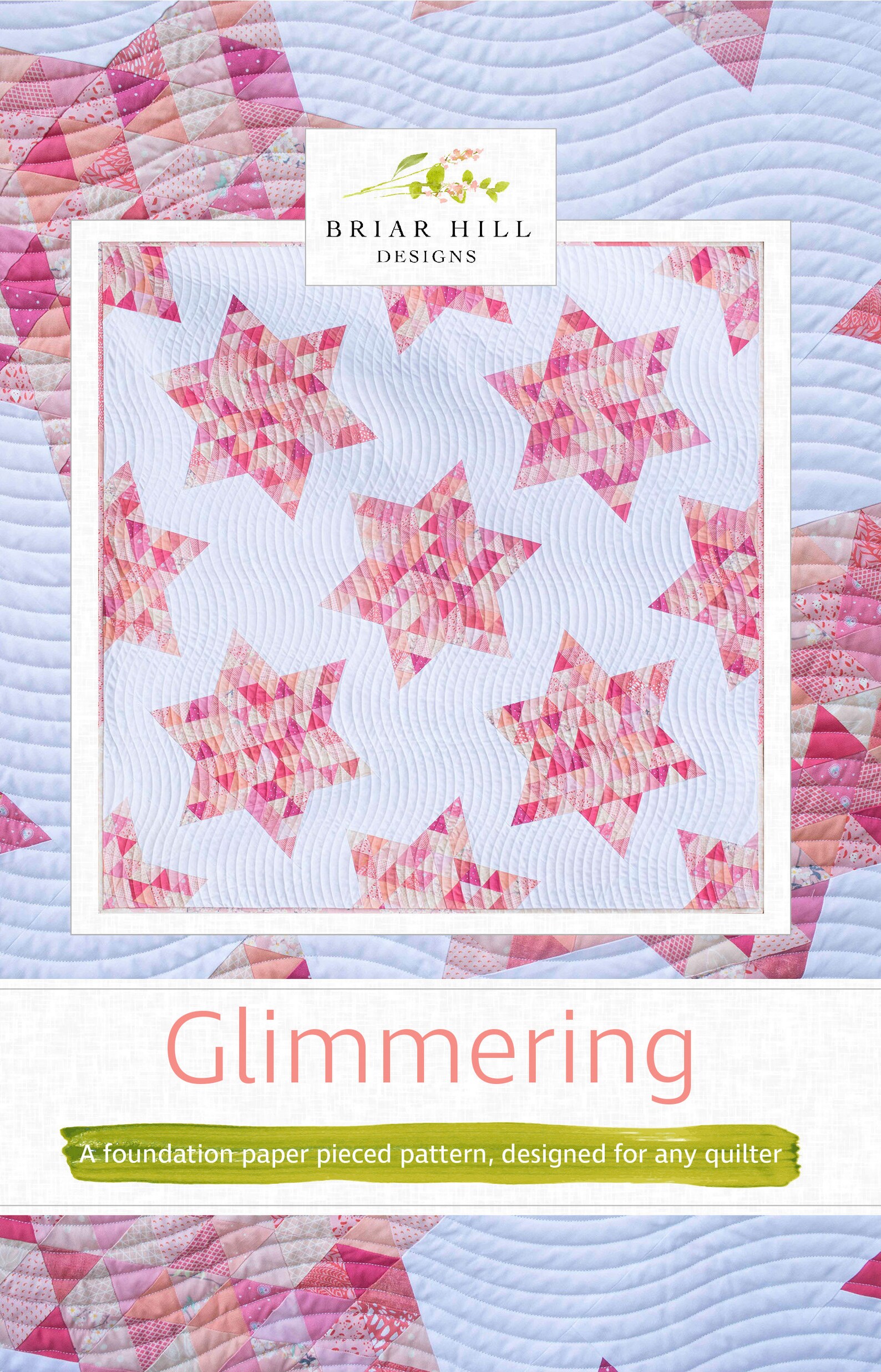 Booklet Modern Quilt Pattern Glimmering Foundation Paper - Etsy