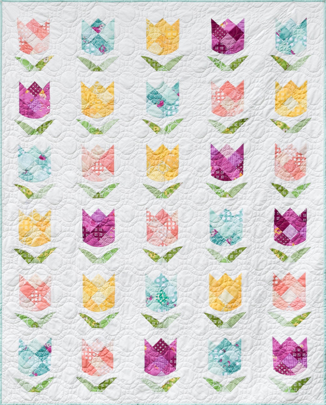 Booklet, Modern, New Spring Quilt Pattern in 3 Sizes, Sweet ,fast ...