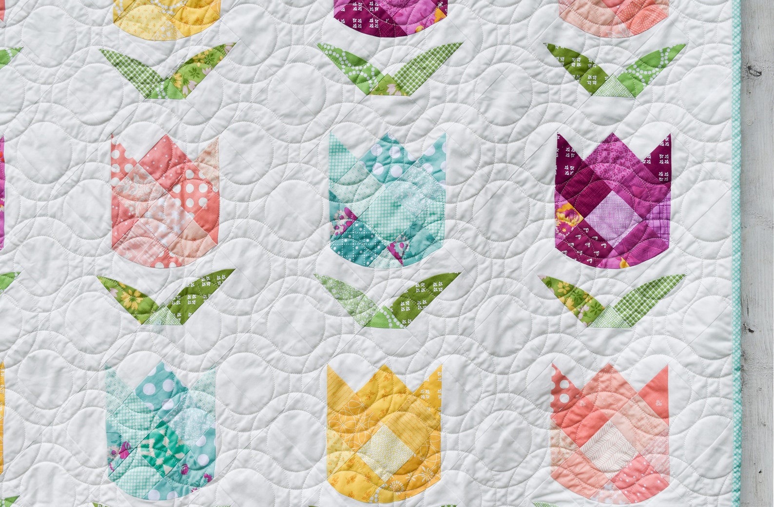 Modern New Spring Quilt Pattern in 3 Sizes Sweet fast - Etsy Canada