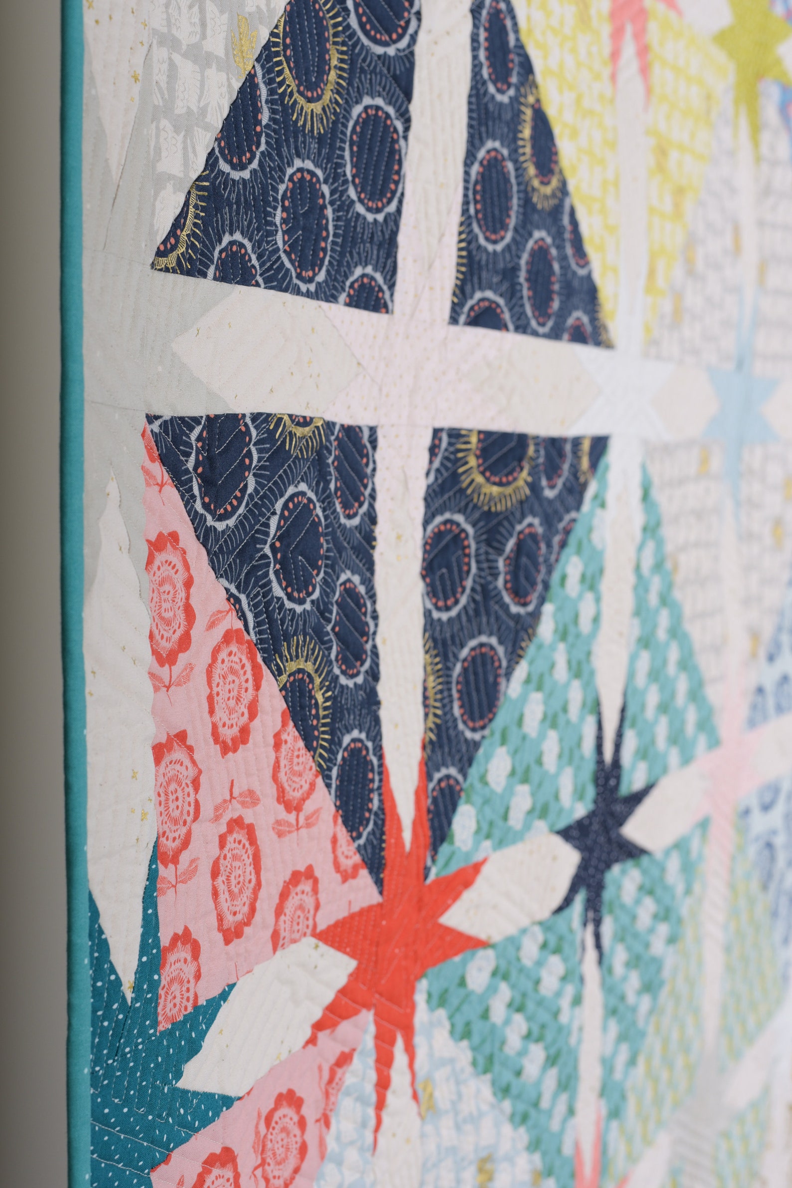 Modern Quilt Starstrung Quilt Pattern Crib Throw Twin - Etsy Canada