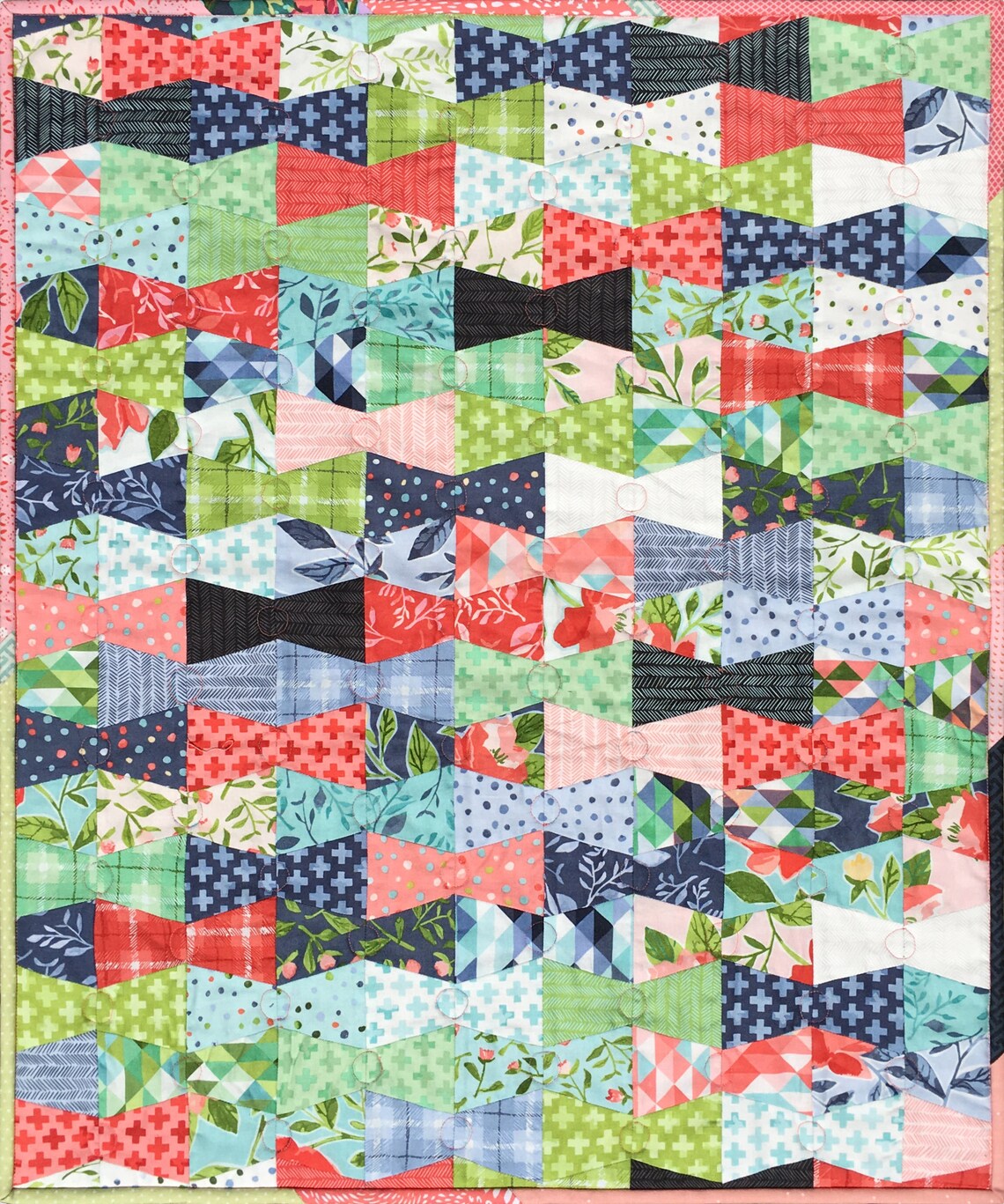 Modern Mini Quilt Best Dressed Quilt Pattern Using 2 | Etsy