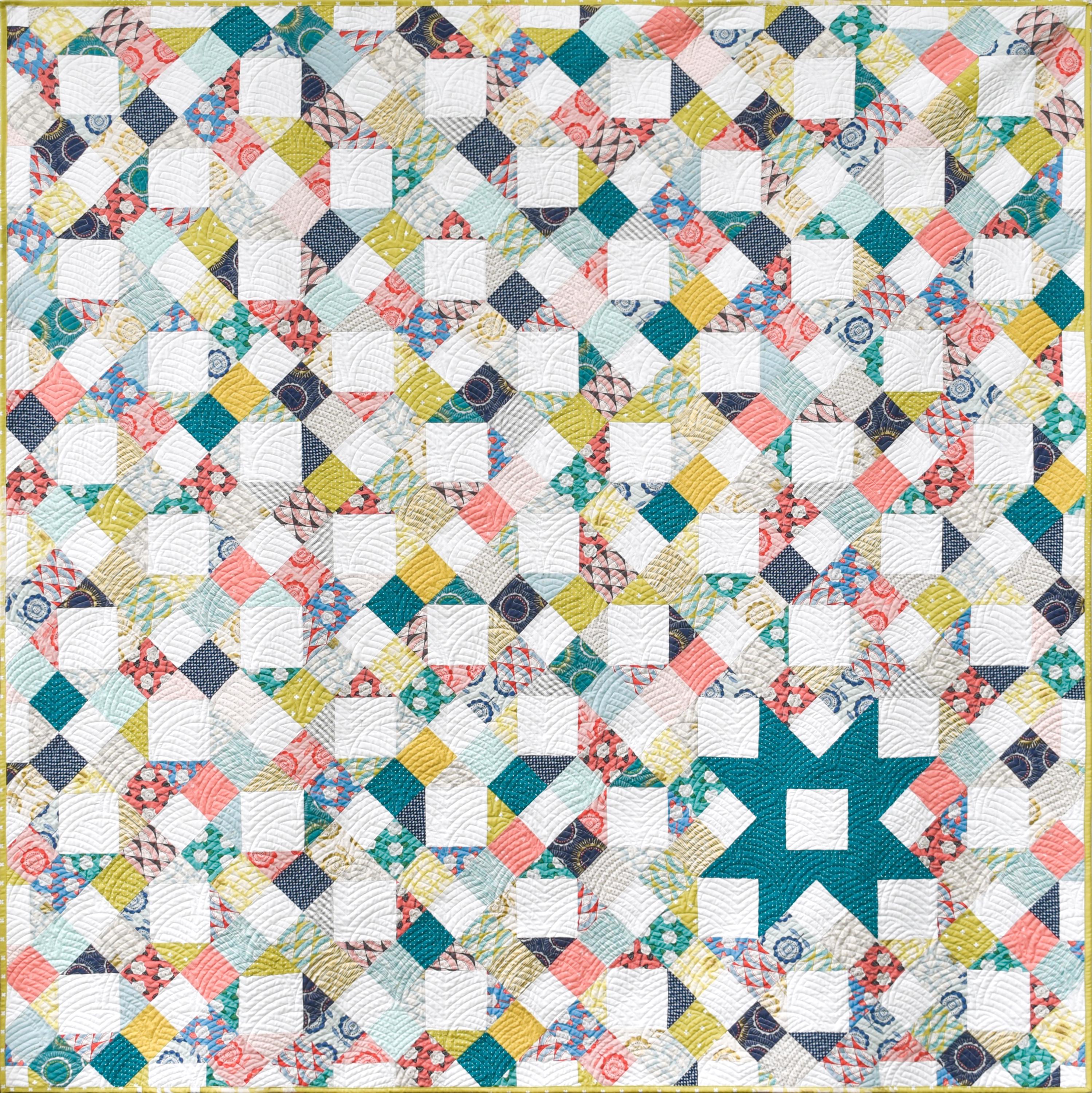 Modern Quilt Pattern, PDF Instant Download! Crystal & Gem Quilt Pattern ...