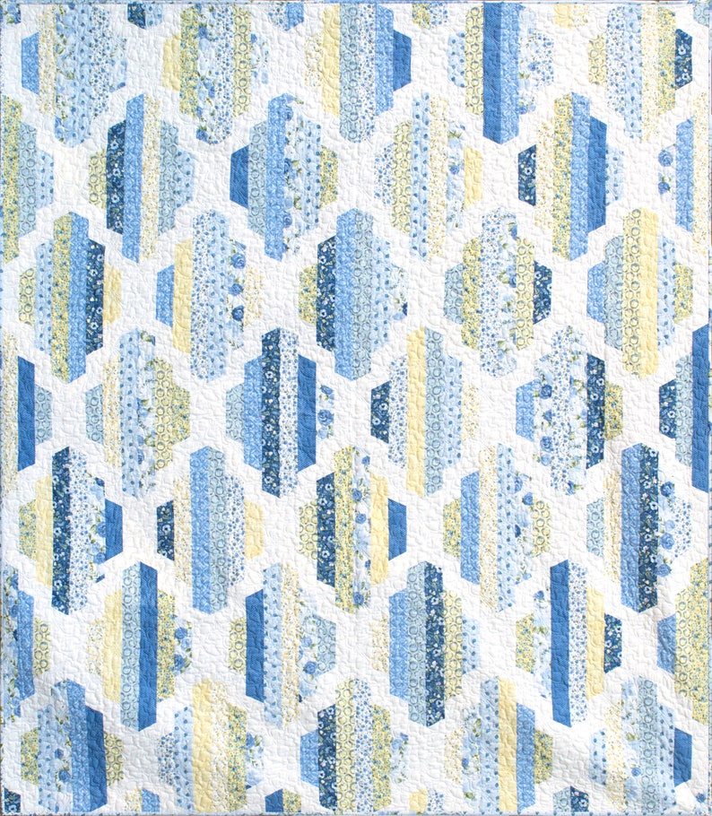 Modern Quilt Pattern PDF Instant Download Garden Lattice | Etsy