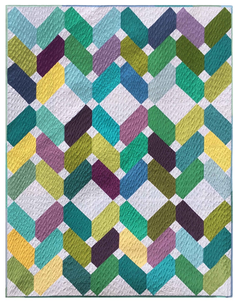 Modern Quilt Pattern PDF Instant Download Afternoon Sun - Etsy Australia