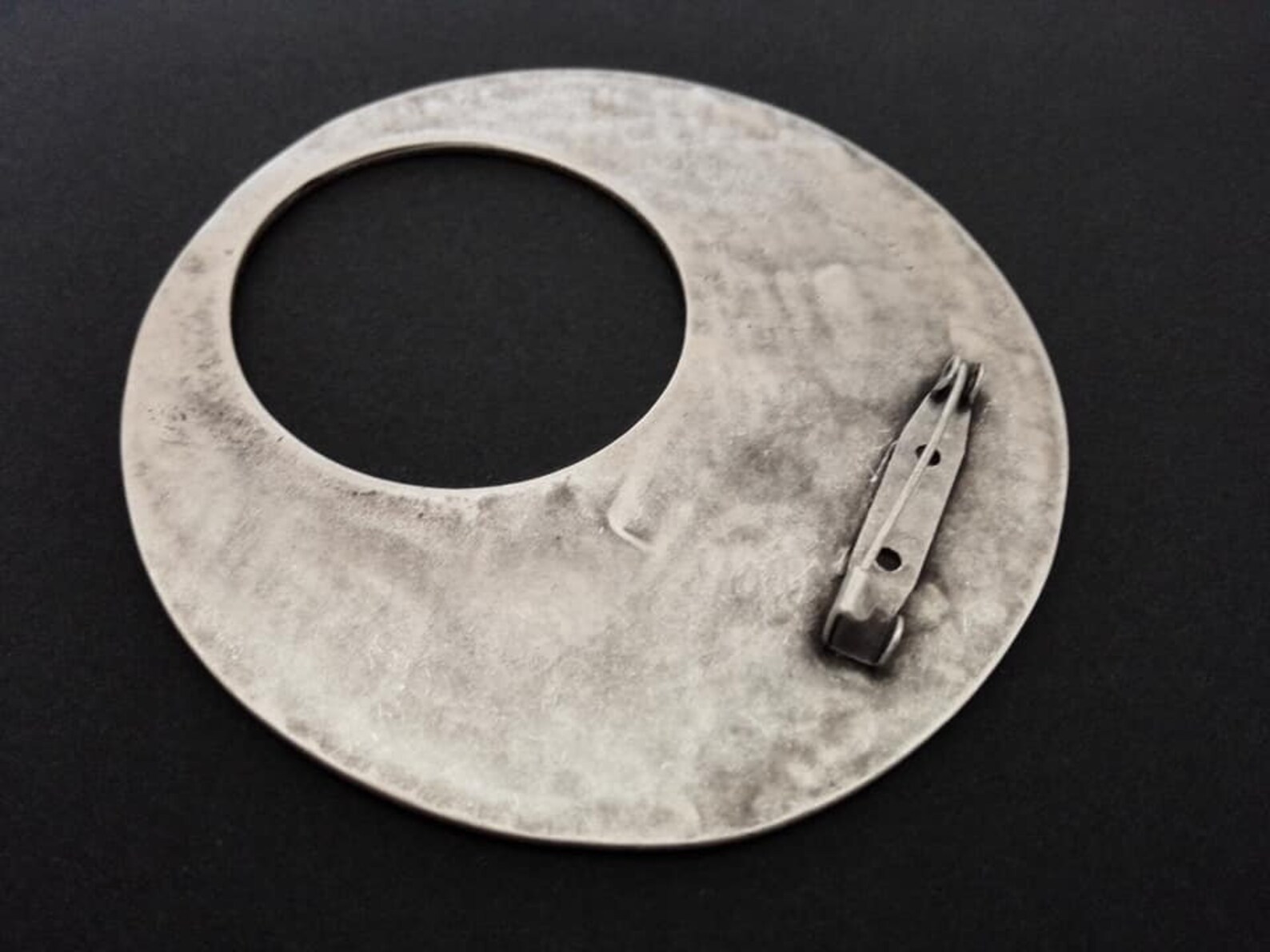 Antique Silver Plated Large Round Brooch Ethnic Jewelry - Etsy