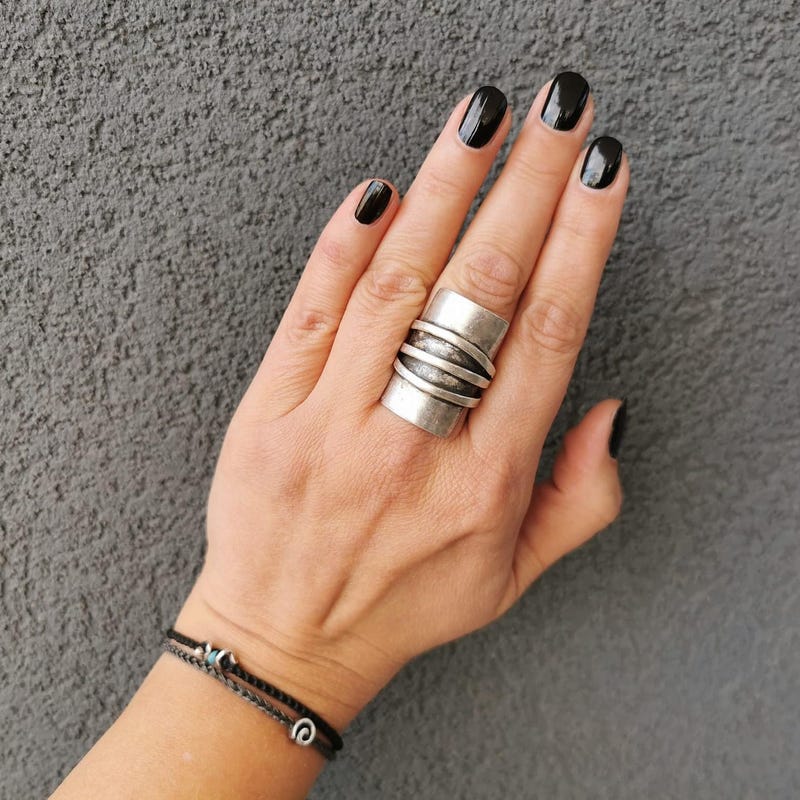 Boho Silver Rings - Etsy