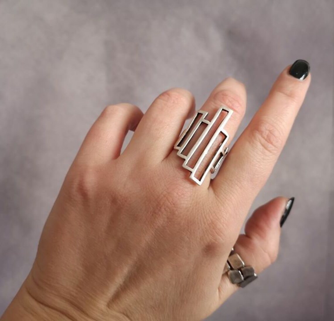 Bohemian Stackable Adjustable Geometric Minimalist Ring - Etsy