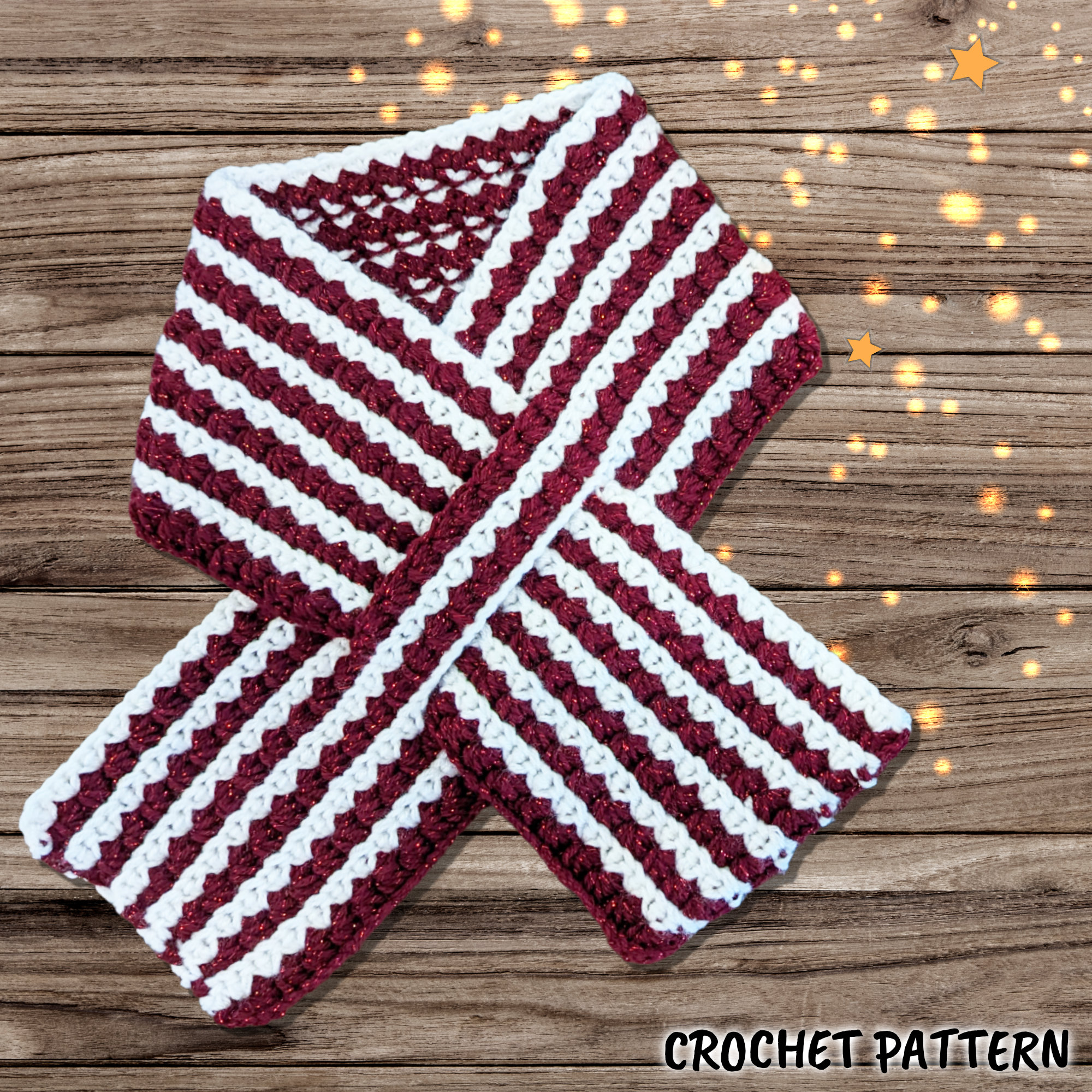 Simple Keyhole Scarf Crochet Pattern - Quick to Make | Crochet Pattern ...