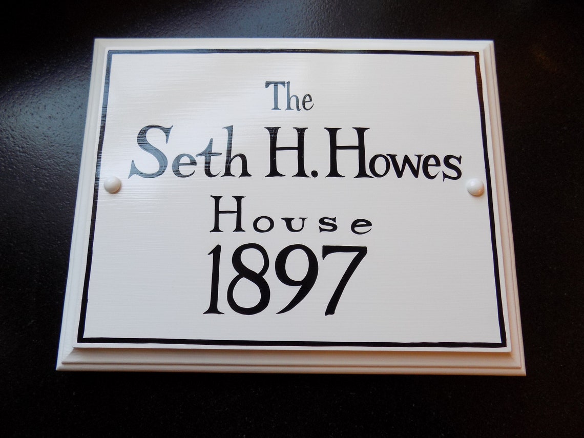 Circa Sign Hand Painted Wide Edge Rectangle for Historic House | Etsy