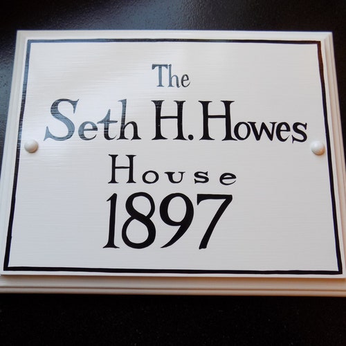 Circa Sign Hand Painted Wide Edge Rectangle for Historic House - Etsy