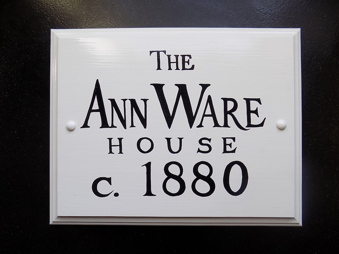 Circa Sign Hand Painted Wide Edge Rectangle for Historic House 14"x11 ...